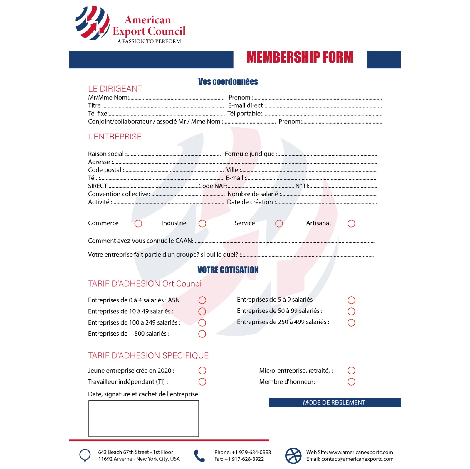 MEMBERSHIP - American Export Council